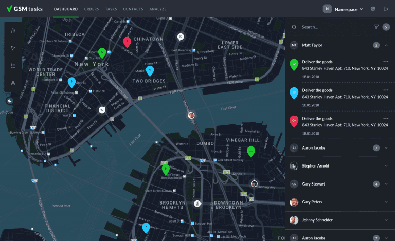 Last Mile Delivery Software - GSM Tasks
