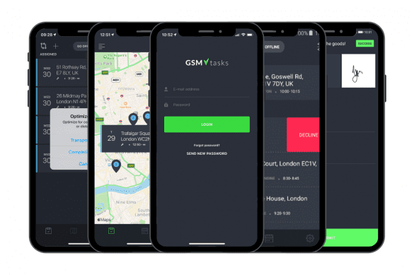 Driver app manual - GSM Tasks
